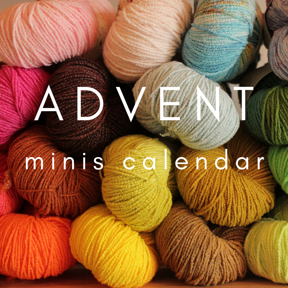 Vegan Advent yarn calendar kit for knitters & crocheters mini skein ...